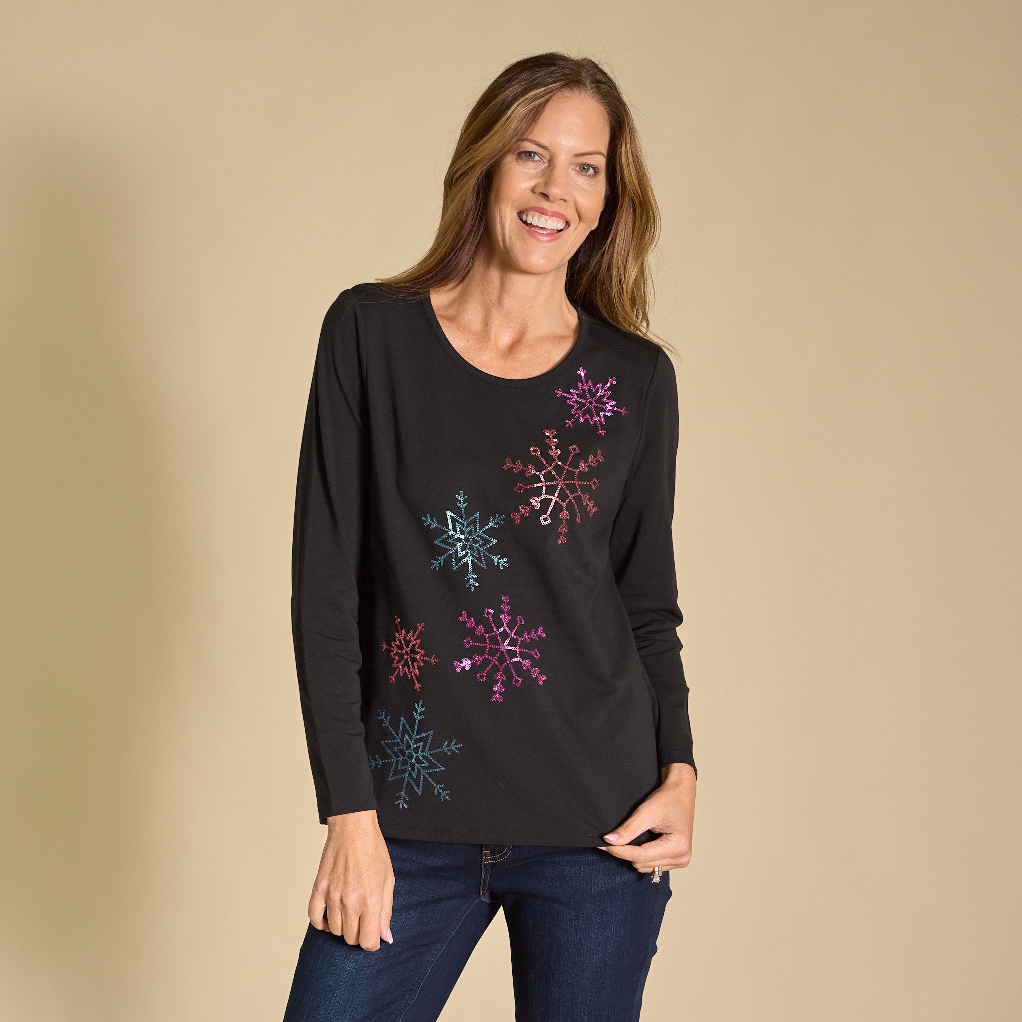 Embellished Snowflake Tee – Christopher & Banks