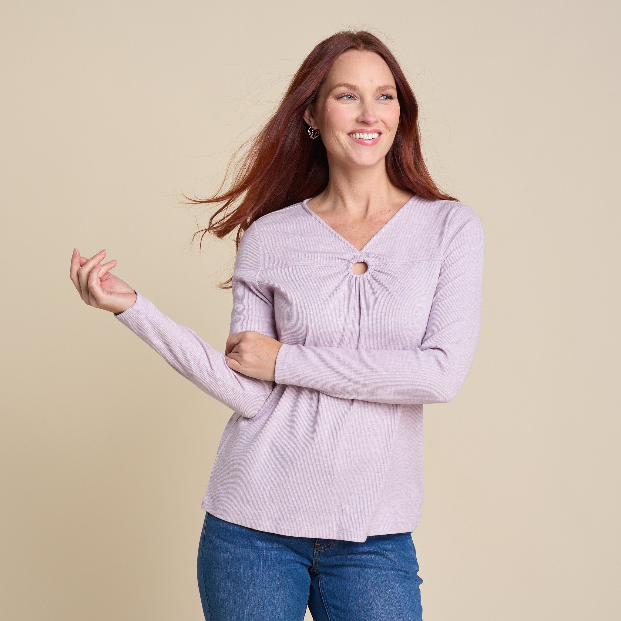 Waffle Knit Sparkle Tee – Christopher & Banks
