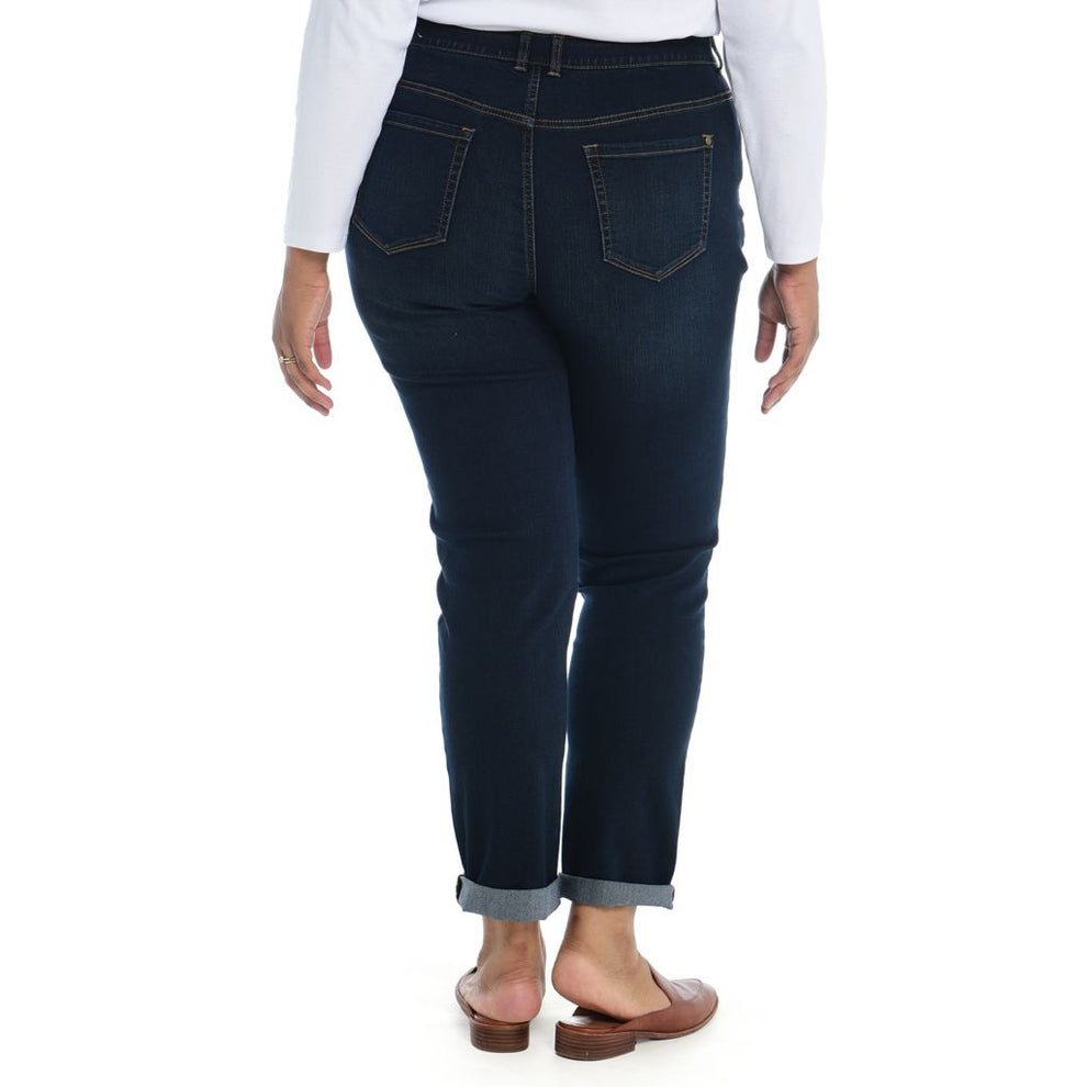 Signature Slimming Shaped Fit Tapered Leg Jean - Dark Stonewash ...