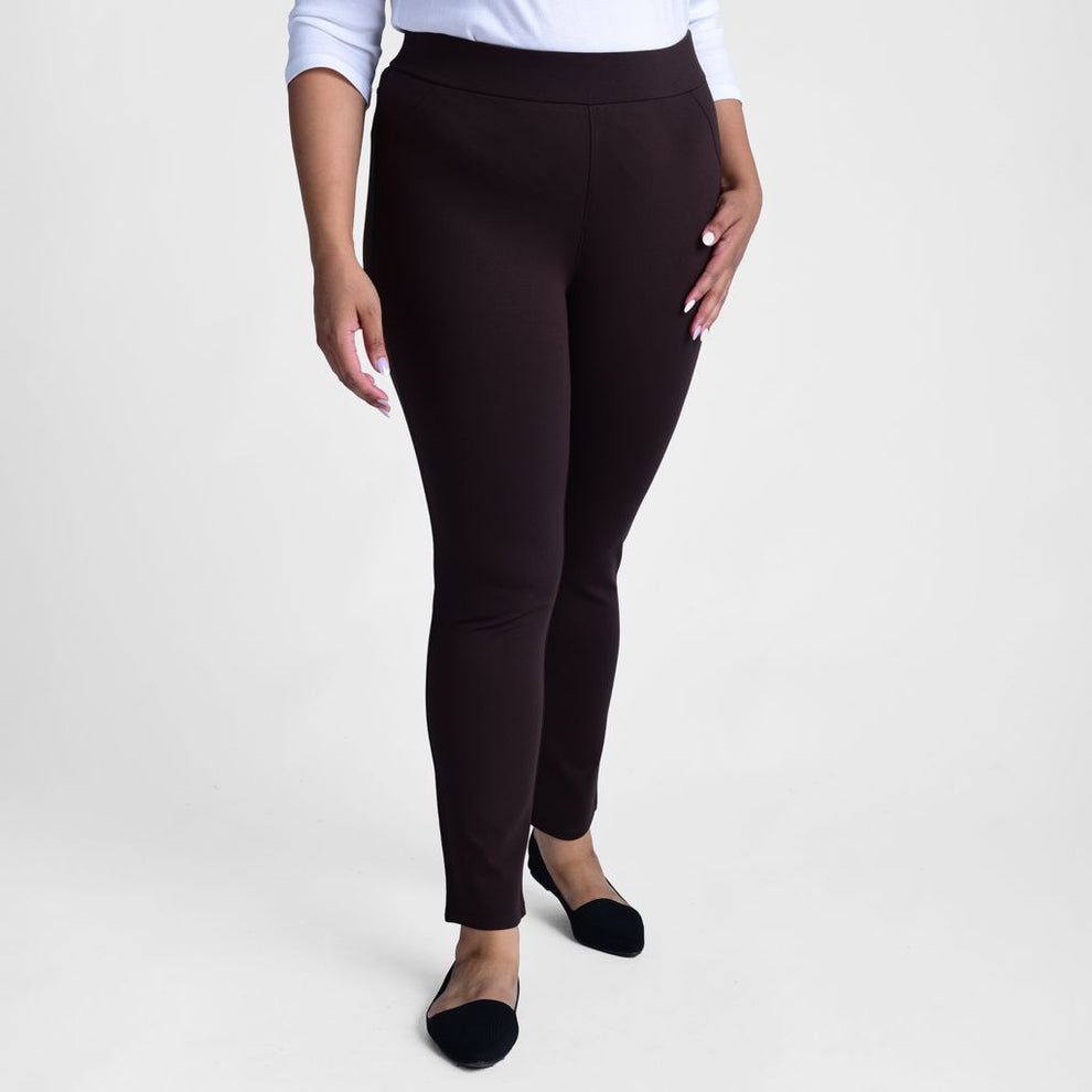 Signature Slimming Pull On Ponte Pant – Christopher & Banks
