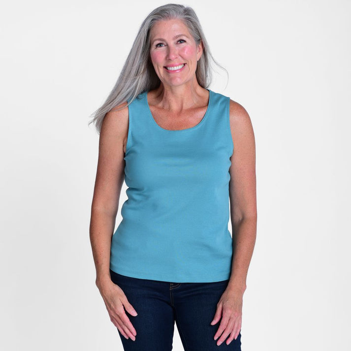 Sleeveless Scoop Neck Perfect Tank – Christopher & Banks