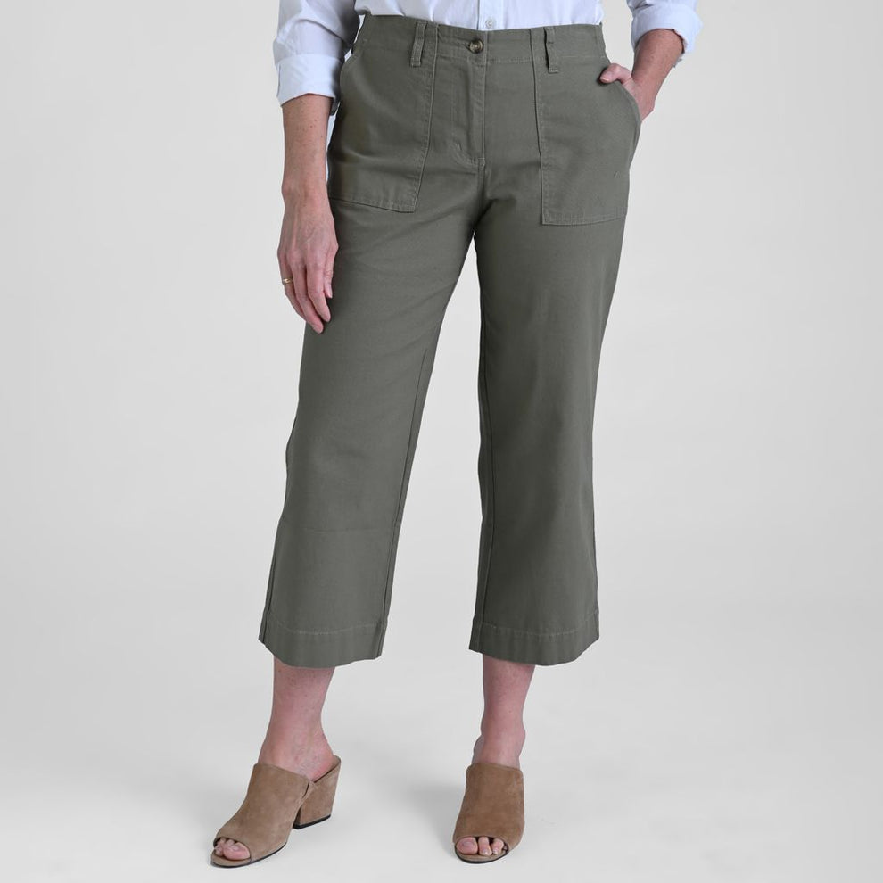 Relaxed Fit Wide Leg Crop Pant – Christopher & Banks