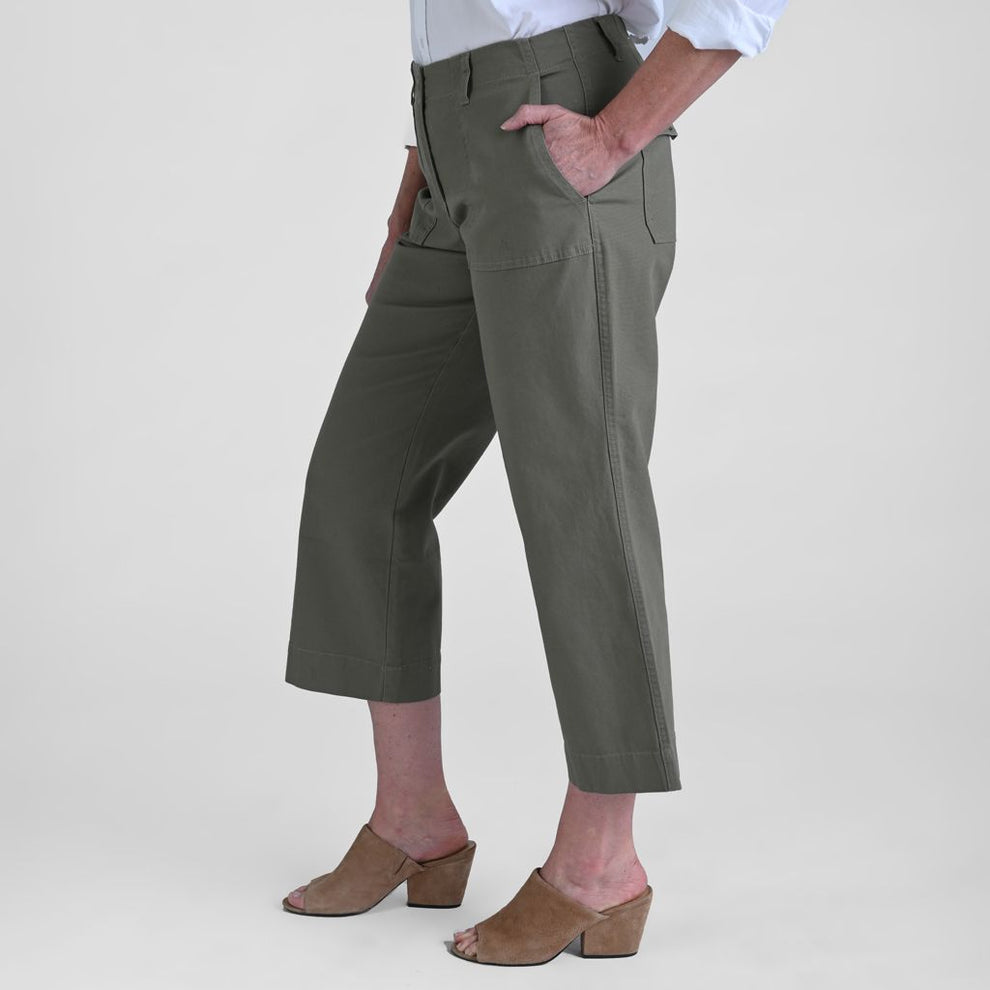 Relaxed Fit Wide Leg Crop Pant – Christopher & Banks
