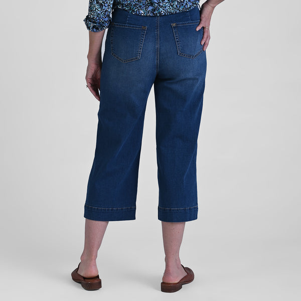 Denim Straight Leg Relaxed Fit Cropped Jean – Christopher & Banks