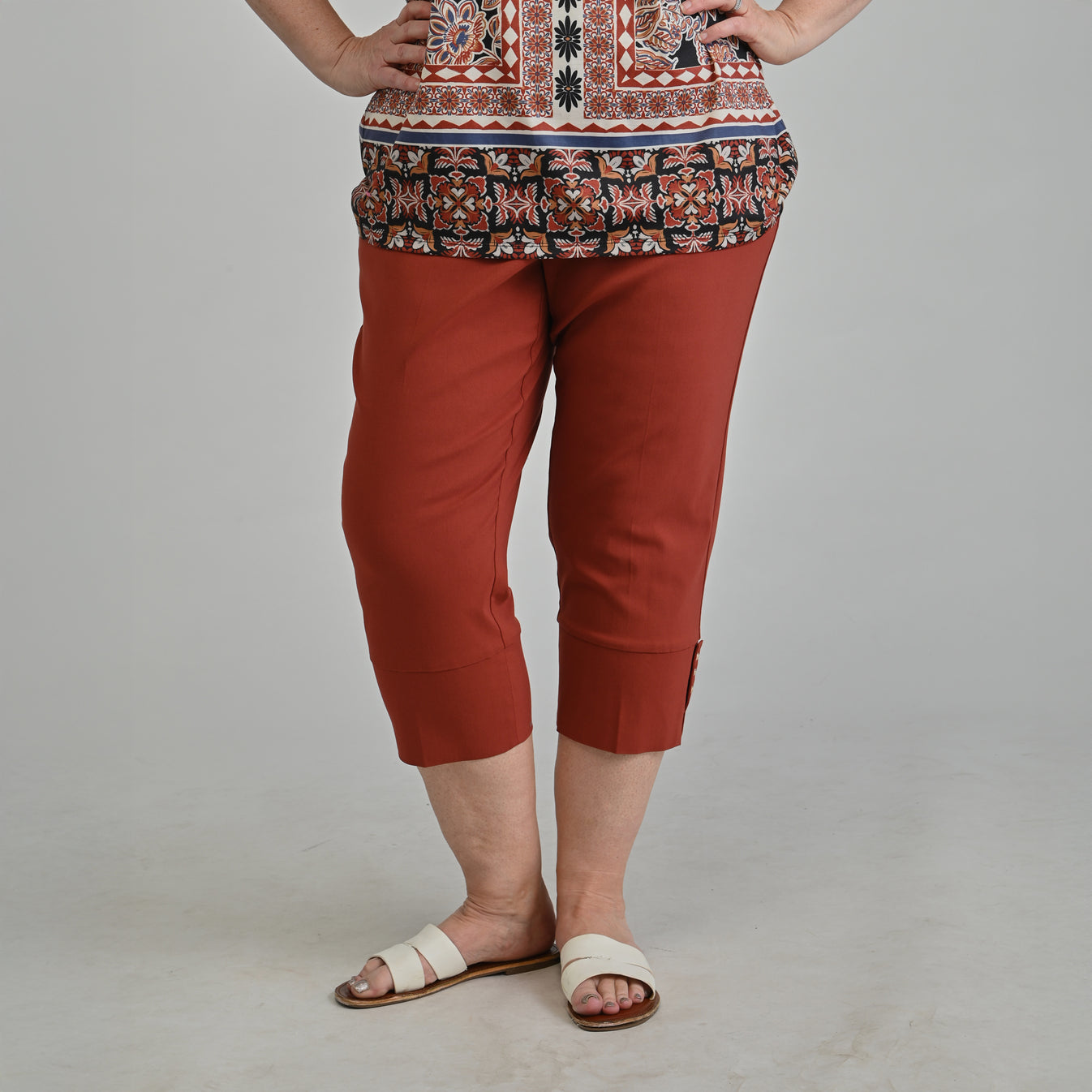 Pull On Cuff Detail Millennium Capri – Christopher & Banks