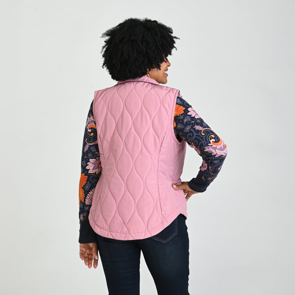 Quilted Zip Front Solid Vest – Christopher & Banks