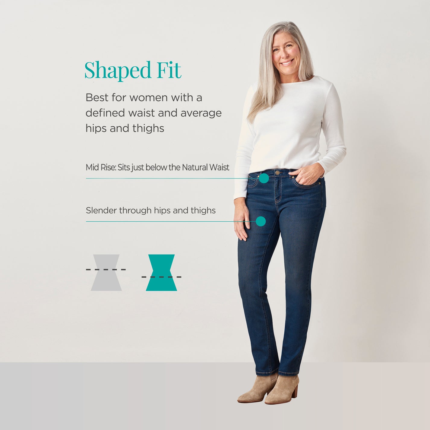 Signature Slimming Shaped Fit Tapered Leg Jean - Black – Christopher ...